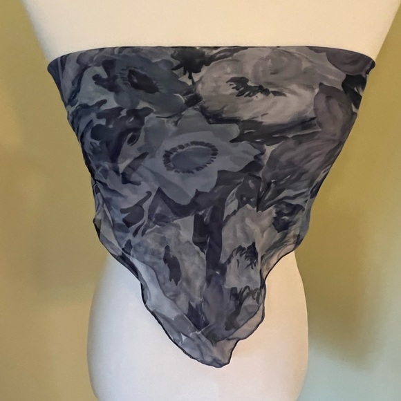 Italian | Accessories | Italian Scarf Head Wrap Beautiful Sheer Blue ...